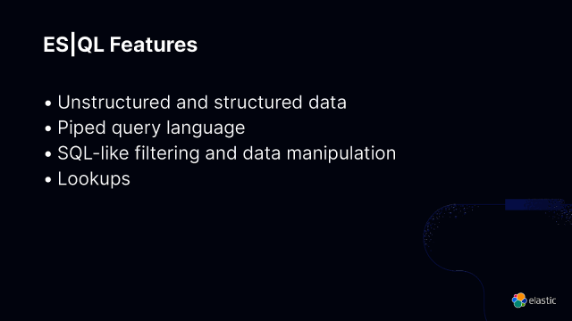 Elasticsearch Query Language: ES|QL