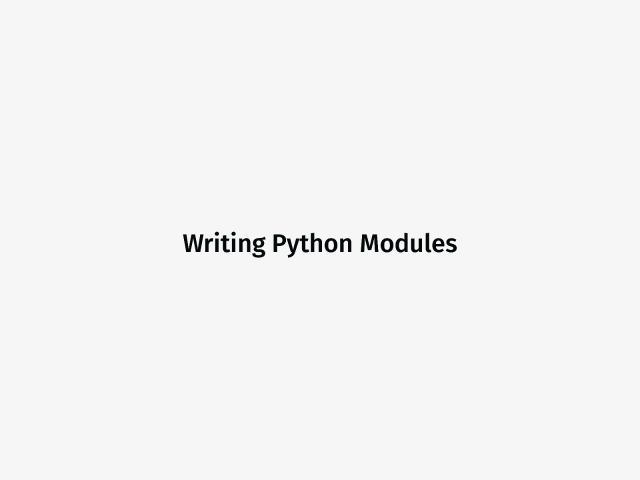 Writing Ansible Modules