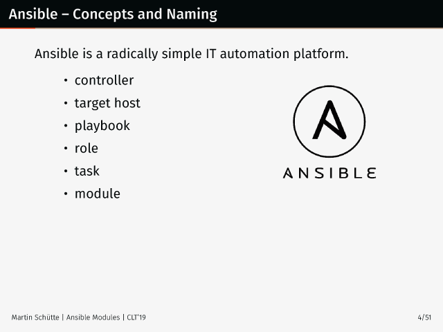 Writing Ansible Modules Writing Ansible Modules